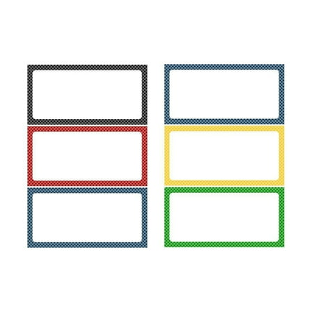 54 Pieces Magnetic Dry Erase Labels - 9 Colors Reusable Name Plate Tags ...