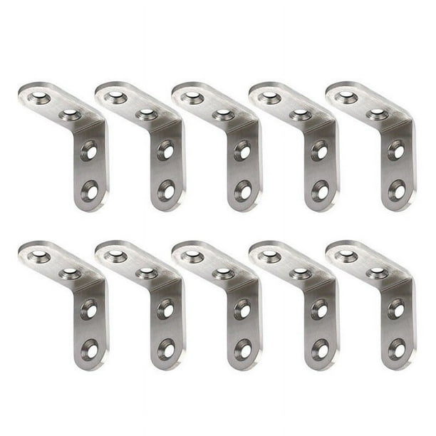 suyin 10Pcs Thick Stainless Steel Corner Brackets Right Angle Bracket ...