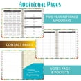 "2024 Hardcover Weekly & Monthly Planner Calendar, Large 12-Month Daily ...