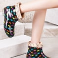 Women's Ankle Rain Boots Short Tube Floral Fashion Rubber Shoes Cotton ...