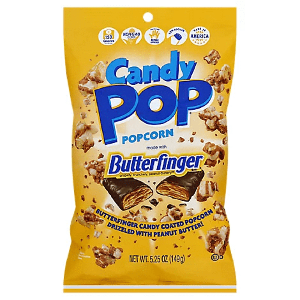 Snack Pop Butterfinger Candy Pop PopCorn, 5.25oz (Pack of 12) - Walmart ...