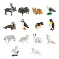 Colaxi 14x Arctic Animals Figurines Set Antarctic Animals Set Arctic ...