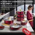 12 Piece Stainless Steel Cookware Set, Pots & Pans with Gold Handles ...