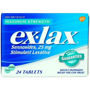 Ex-Lax Ex Lax Regular Strength Chocolate Laxative, 24 CT (Pack of 12 ...