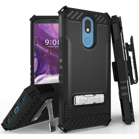 Black Tri-Shield Rugged Case Cover and Belt Clip Holster [with Metal ...