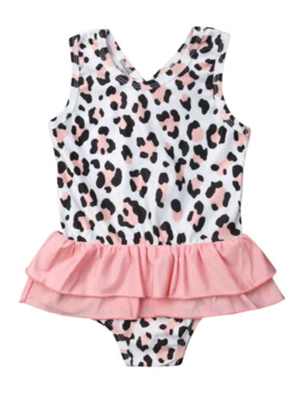 Girls Leopard Swimsuit