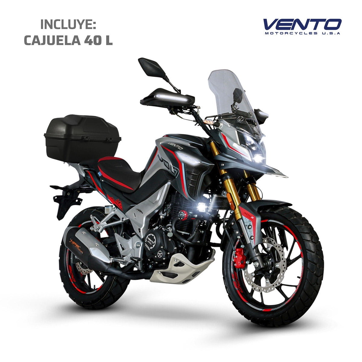 Motocicleta Adventur Vento Alpina 300 Gris 2025 VENTO | Walmart en línea