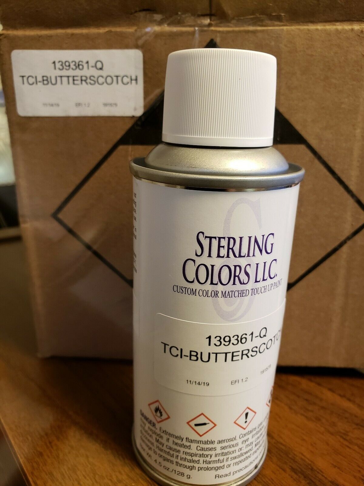 (12) STERLING COLORS CUSTOM TOUCH UP PAINT TCI-BUTTERSCOTCH, 139361-Q ...