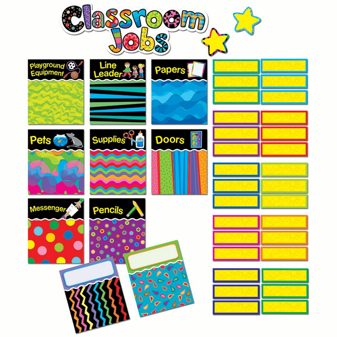 POPPIN PATTERNS CLASSROOM JOBS MINI BB SET - Walmart.com