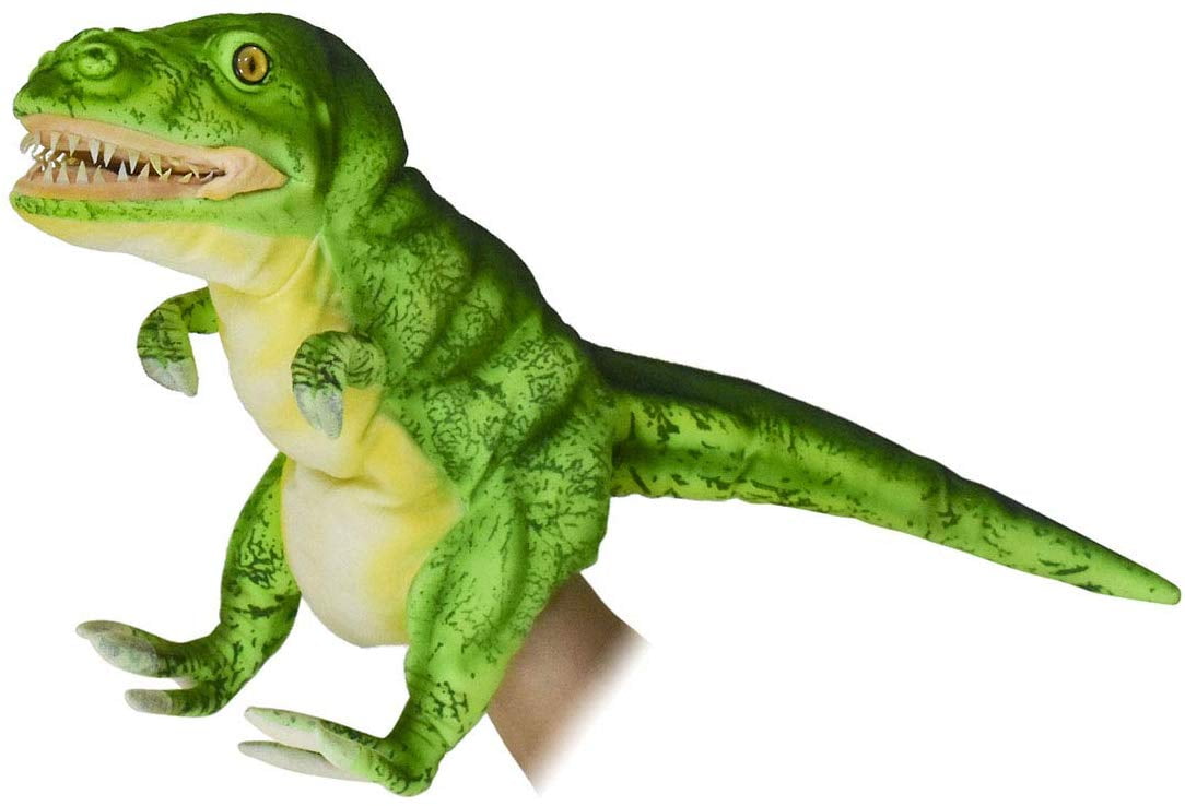 Hand Puppet - Hansa - T-Rex (Neon Green) 19" Plush New 7763 | Walmart ...