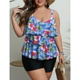 a.Jesdani Women Plus Size Tankini Swimsuits Tummy Control Two Piece ...