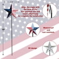 4th of July Decorations Outdoor 19" Metal Barn Star 6-Pack, Patriotic ...