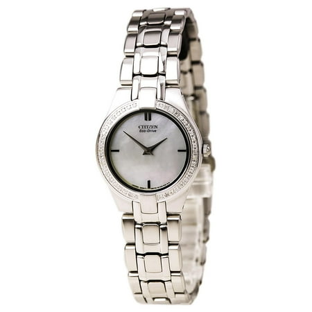 CITIZEN - CITIZEN Women's 42 Diamond Eco Drive Stainless Steel Watch ...