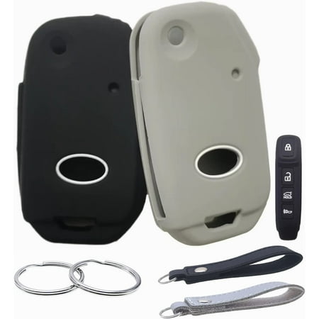 Silicone Rubber Key Fob Cover Compatible with 2019 2020 2021 Kia Forte ...
