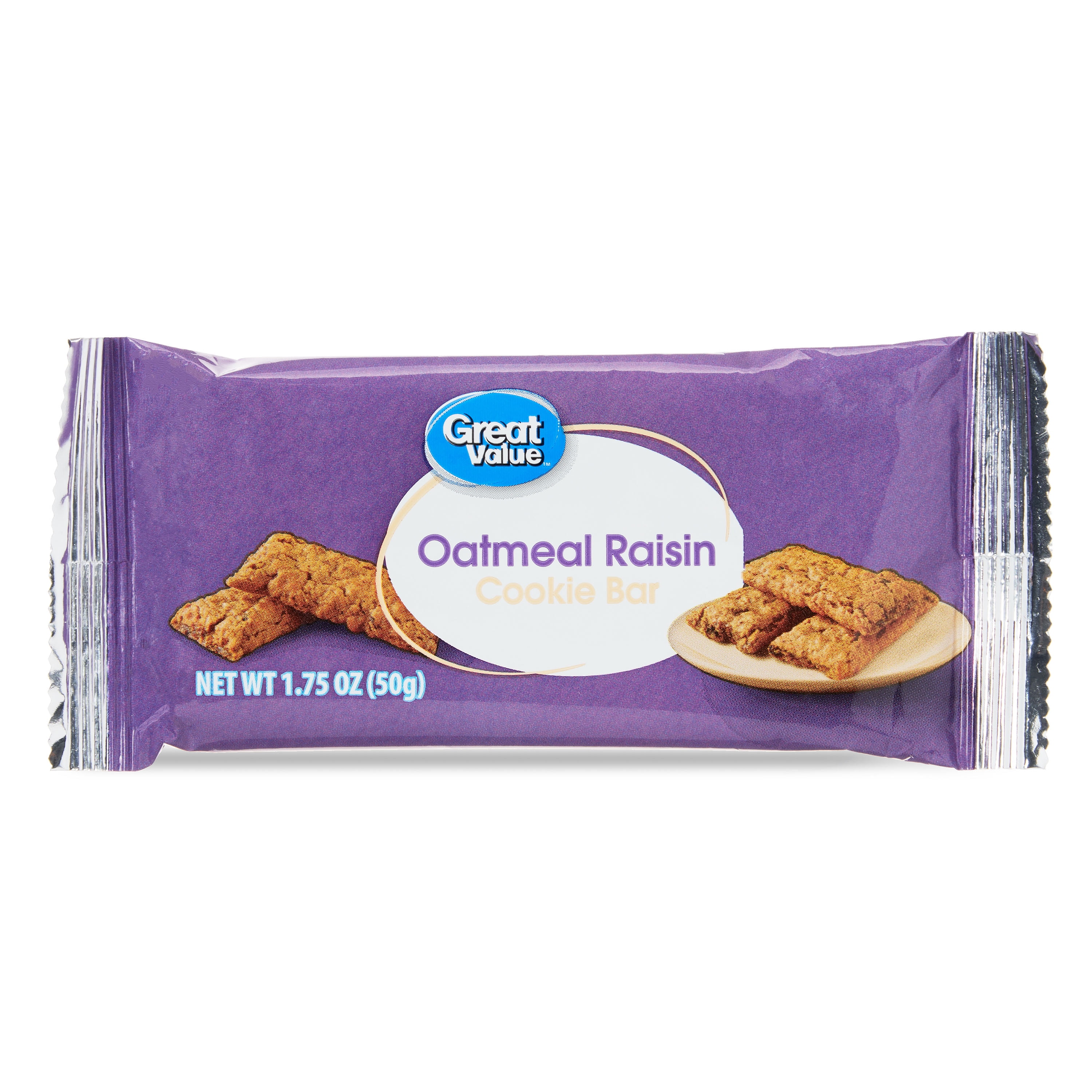 Great Value Oatmeal Raisin Cookie Bar, 1.75 oz - Walmart.com