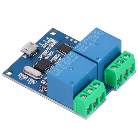 Cergrey USB Relay Module,Relay Module 2 Way High‑Performance Durable USB Intelligent Control ...