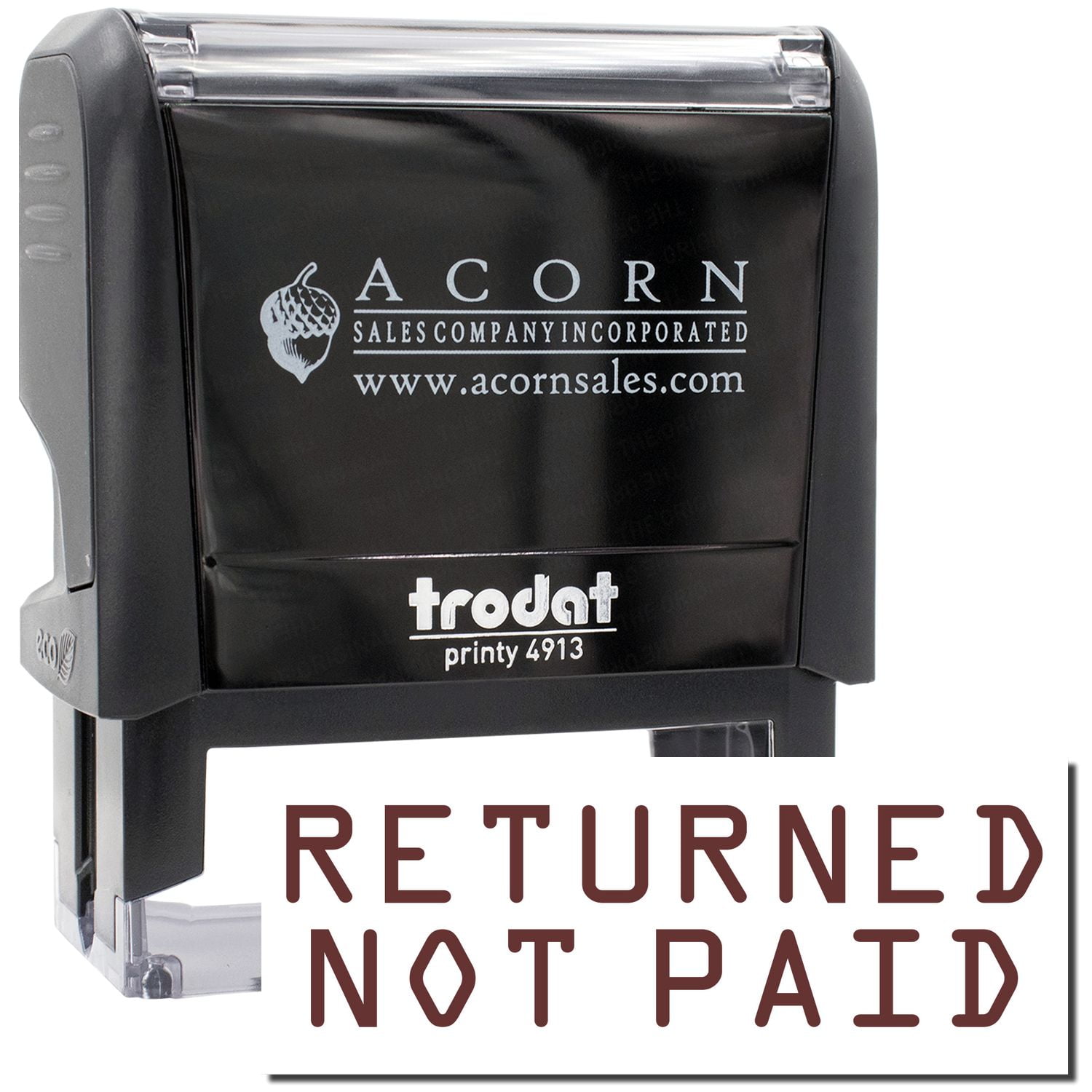 Large Self-Inking Returned Not Paid Stamp, Trodat Printy 4913, Press ...
