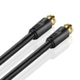 Coaxial Cable Connector F Type - Gold Plated RG6 Coax Cable Cord for TV ...