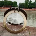 24 inch Canal Boat Porthole Window Glass-Antique Finish Ship Window ...
