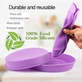Two pieces of 9-inch silicone round cake molds, non-stick and easy to ...