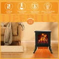 LifePlus Electric Fireplace Infrared Stove Heater, 18" Portable ...