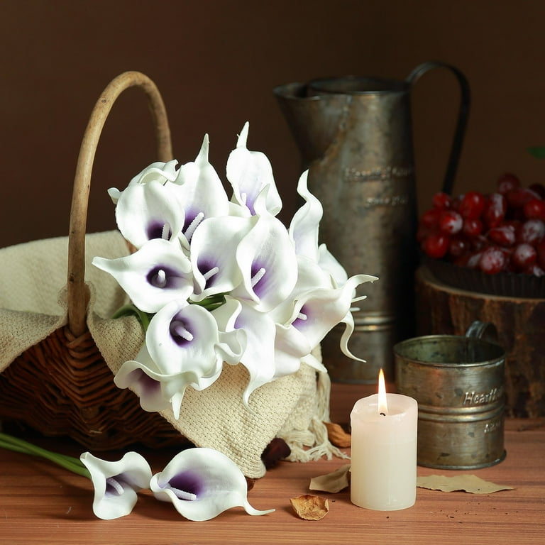 Real Touch Calla Lily Eggplant