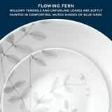 Corelle Flowing Fern 12-Piece Glass Dinnerware Set (Service for 4 ...