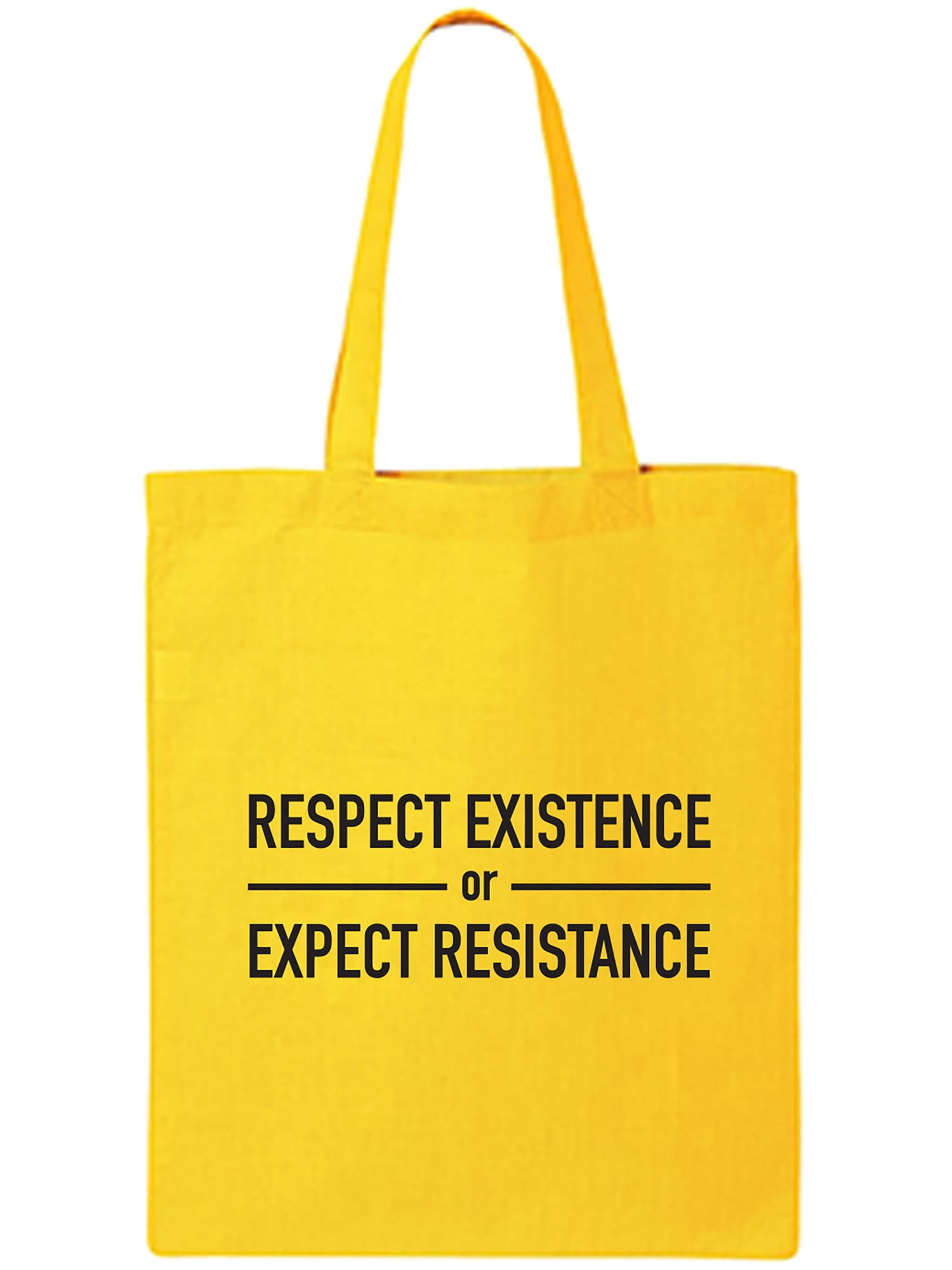 Respect Existence Cotton Canvas Tote Bag - Walmart.com