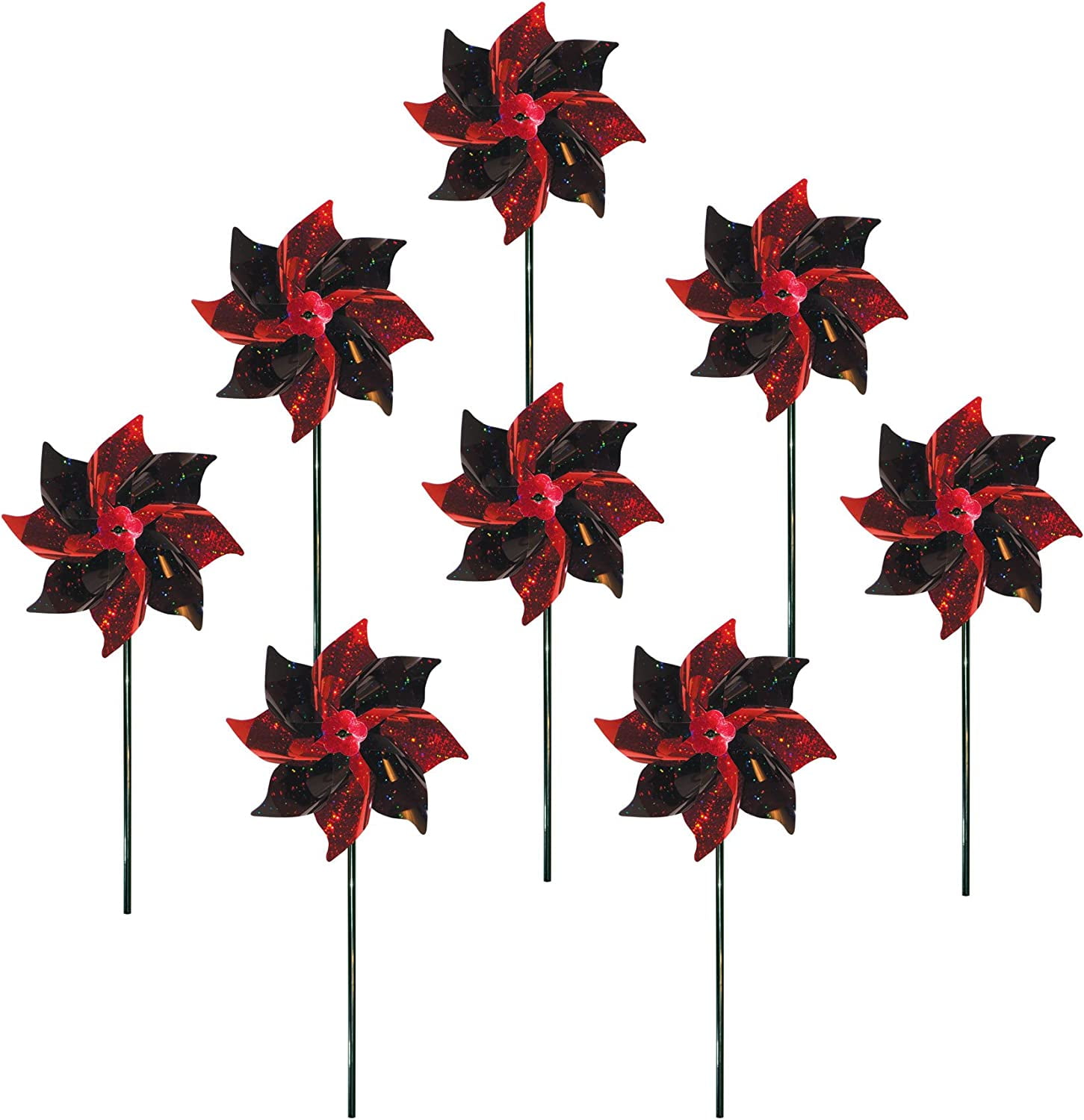 In the Breeze 2759 — Spirit Pinwheels, Red/Black, 8", 8 Piece ...