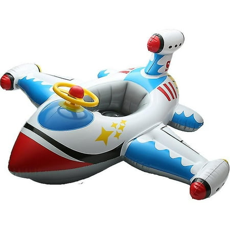 Fun Kids Swimming Float Ring Inflatable Airplane Pool Floats Seat ...
