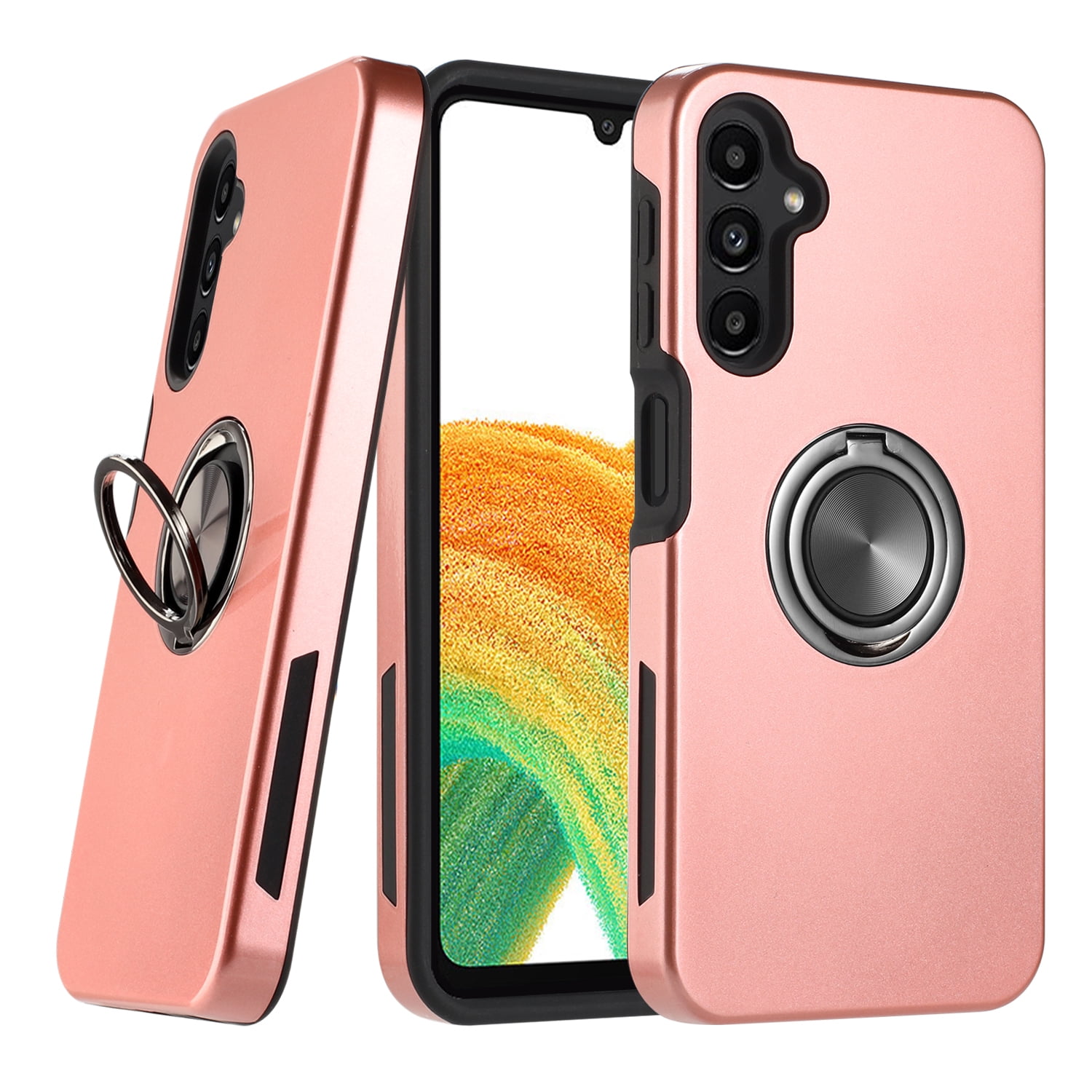 Samsung Galaxy A24 4G Phone Case, Slim Durable Magenetic Ring Kickstand ...