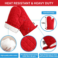 Osnell USA Red Kitchen Linens Set of 4 - 2 Oven Mitts & 2 Pot Holders ...