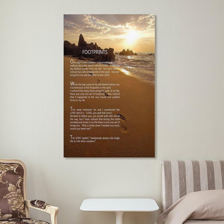 Footprints In The Sand Poem Wall Decal High Resolution Pictures