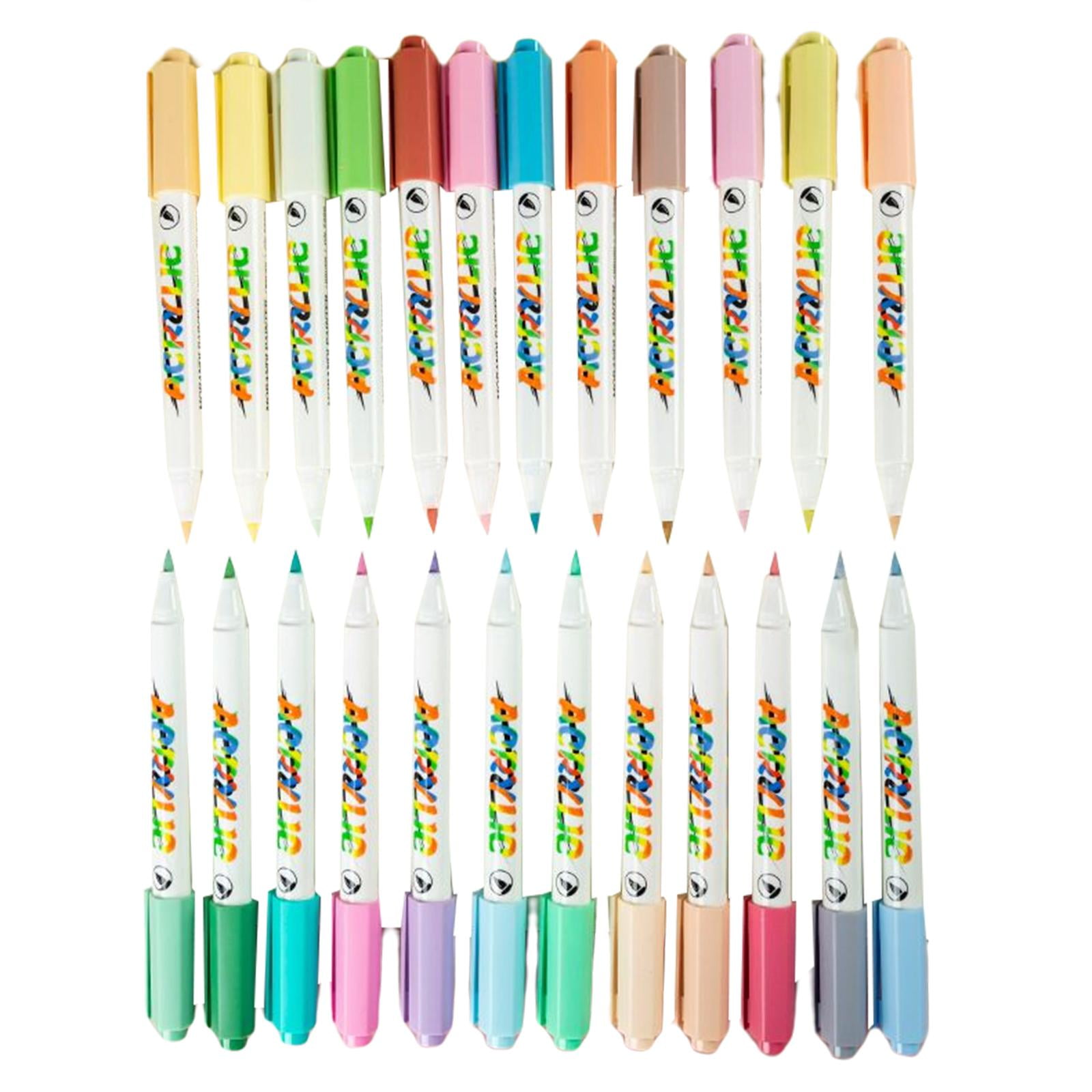 Acrylic Marker Pens Art Paint Pen Crafts Vibrant DIY Quick Drying for ...