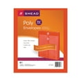 Smead Poly String & Button Envelope 9 3/4 x 11 5/8 x 1 1/4 Red 5/Pack ...