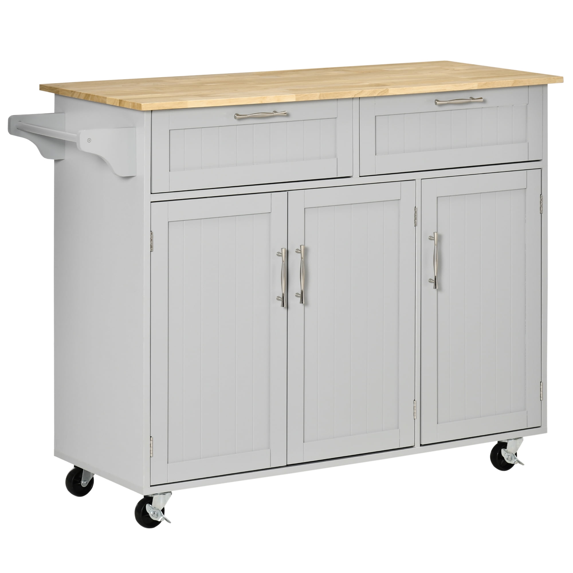 Click here for Homcom Kitchen Island On Wheels  Kitchen Cart W/ D... prices