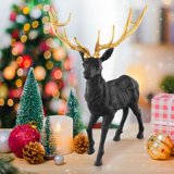 Costway Standing Reindeer Statue Aluminum Deer Sculpture Christmas ...