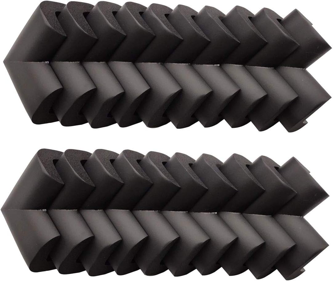20Pcs Black Corner Guards Super Soft Baby Proofing Corner Protector for ...