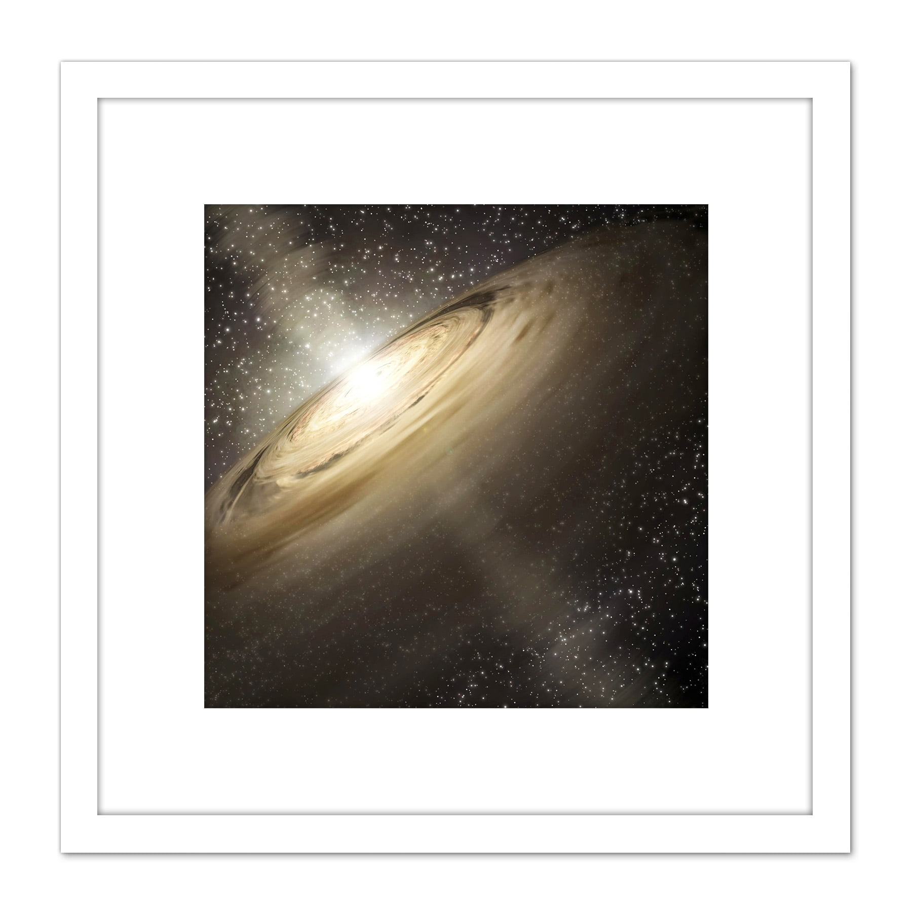 Space NASA Formation Star Planet System Illustration 8X8 Inch Square ...
