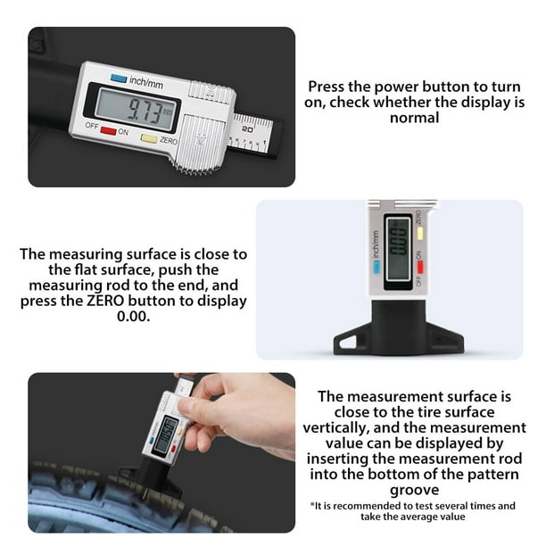 Tire Thread Depth Vernier Caliper Vernier Caliper Household Digital ...