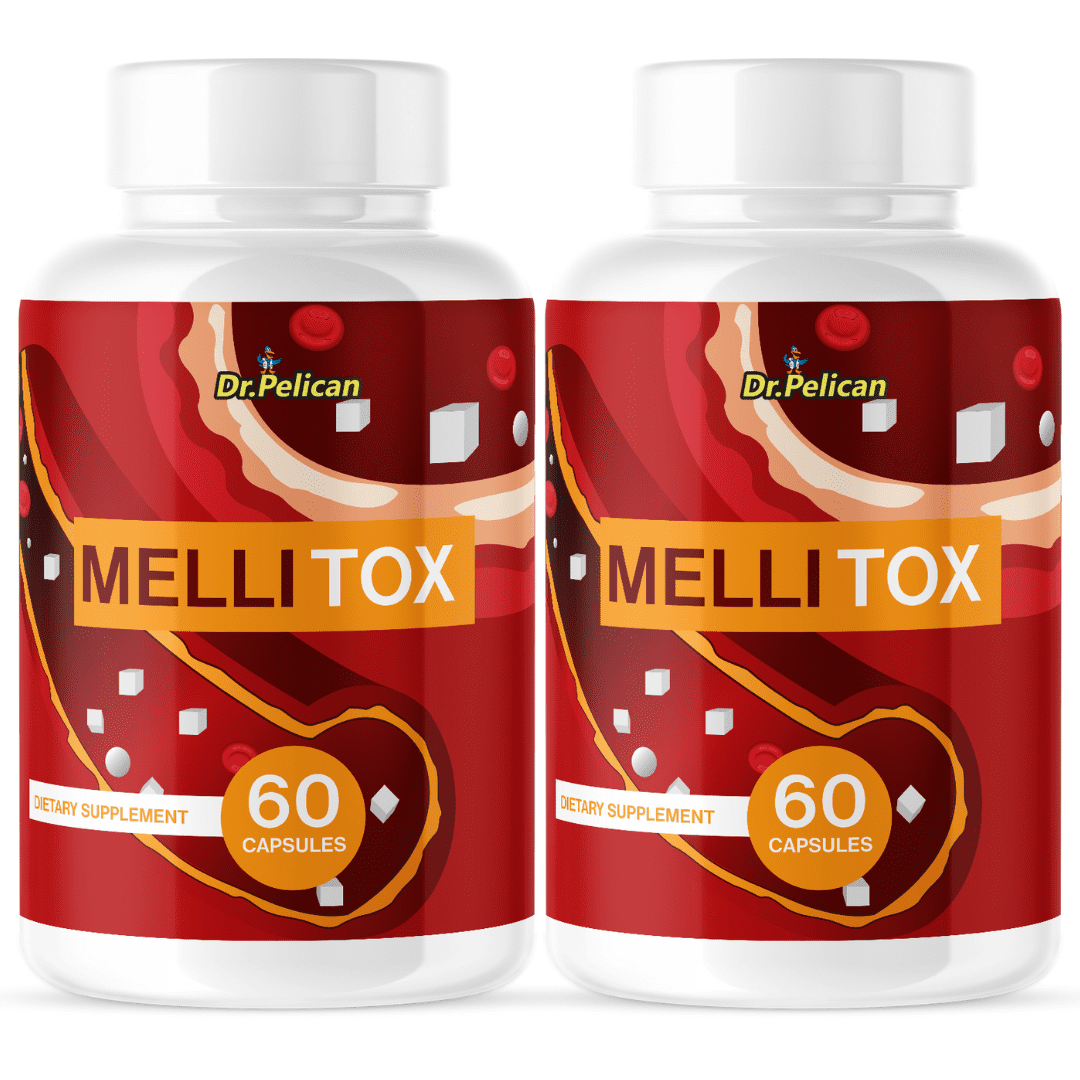 Mellitox- Blood Sugar/Energy/Cardiovascular Support- 2 Bottles- 120 ...