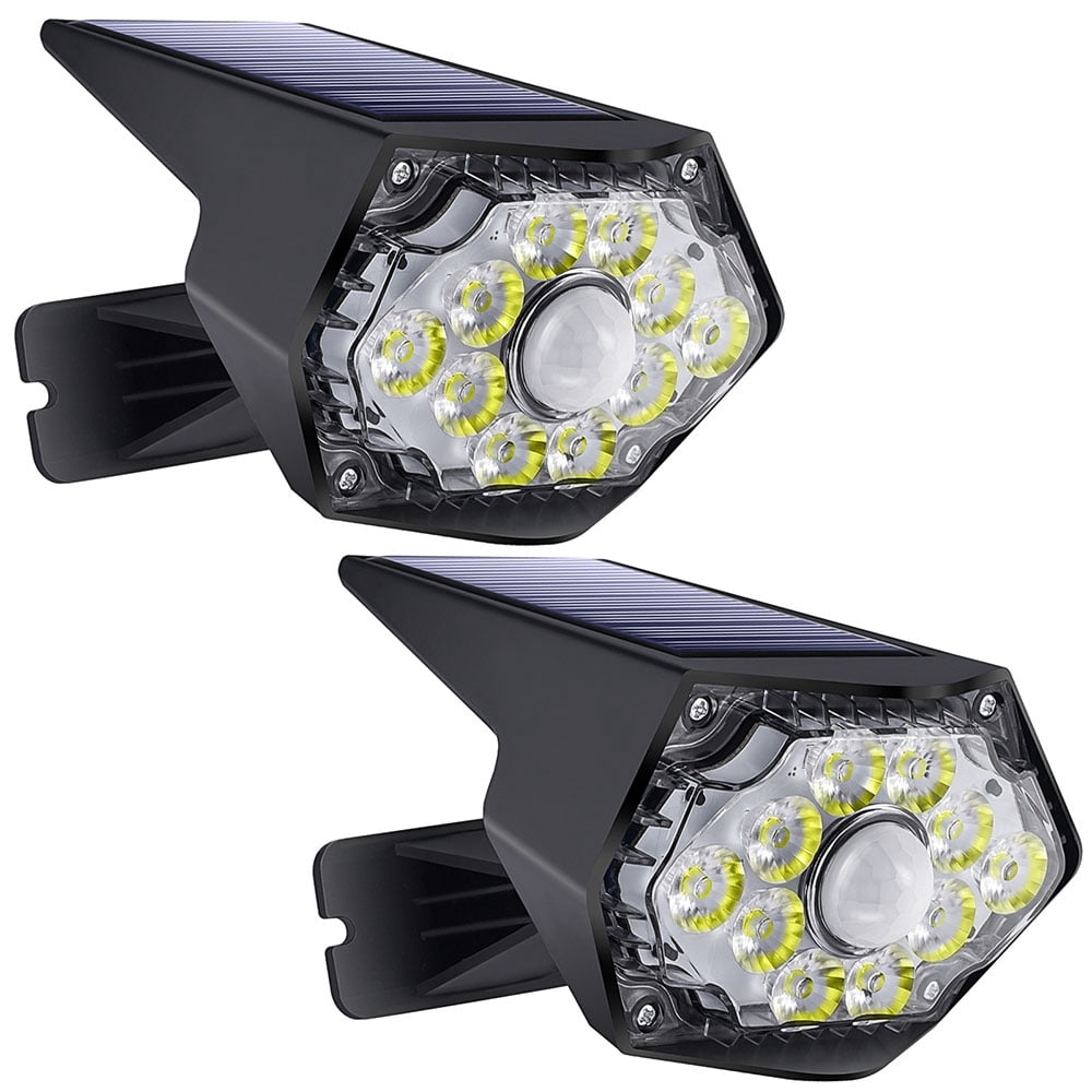 2 Pack Solar Outdoor Sports Lights, LED Solar Outdoor Lights for Front ...