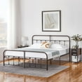 VECELO King Size Metal Bed Frame, Foundation Heavy Duty Steel Slats ...