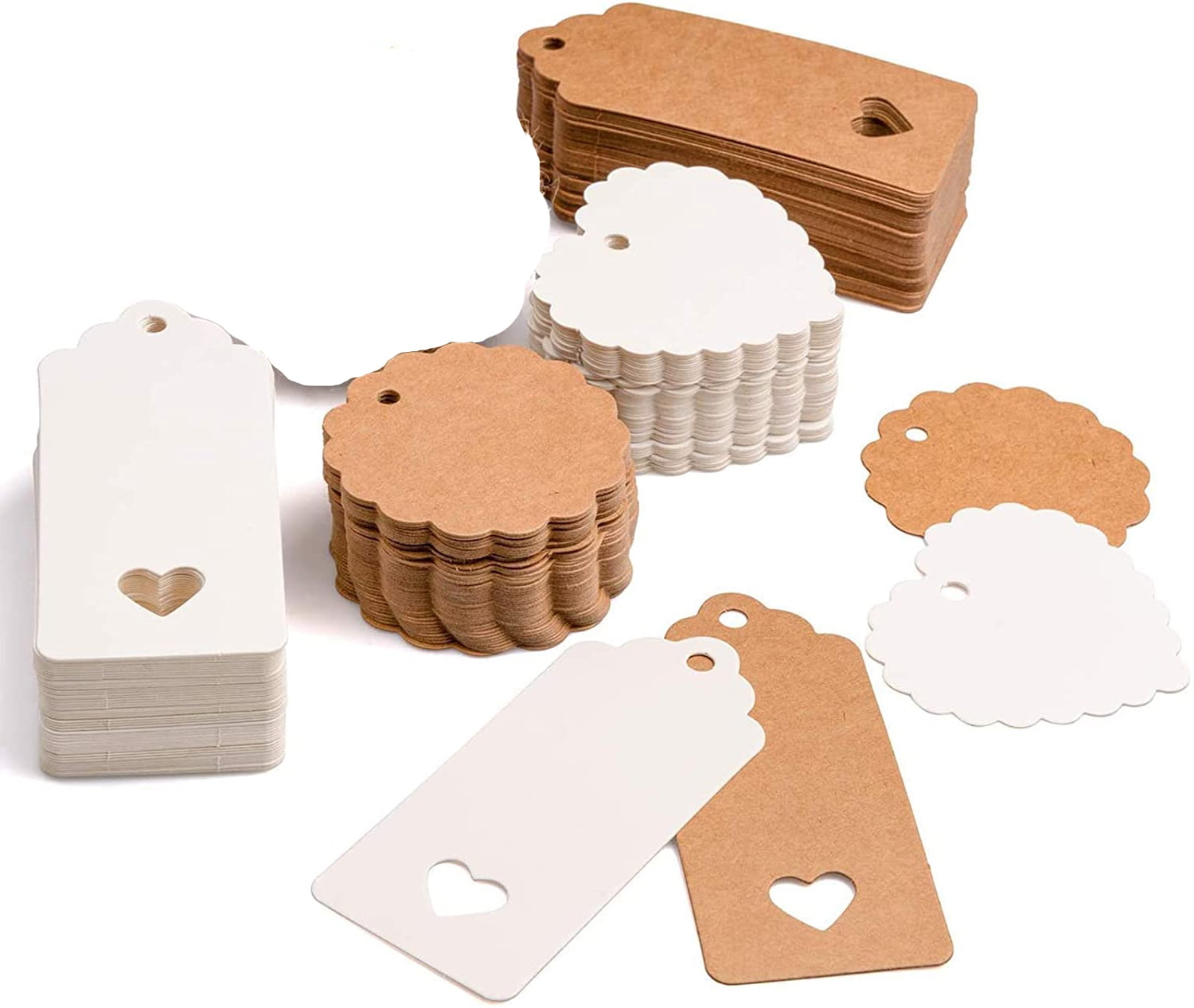 gift tag kraft paper, 5, DIN A4, natural cardboard, high quality, brown ...