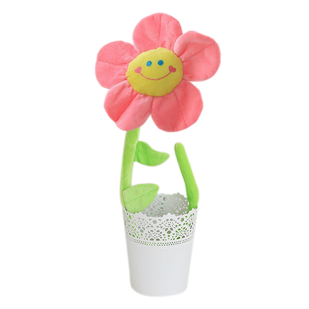 Plush Rose Flower Bendable Stems Colorful Stuffed Rose Flower Toy ...