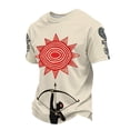 Boys Tops Summer National Indigenous Peoples Theme Printed Short Sleeve ...
