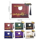 Uanit Wooden Graduation Photo Frame with Cap Accent – 2025 Engraved ...