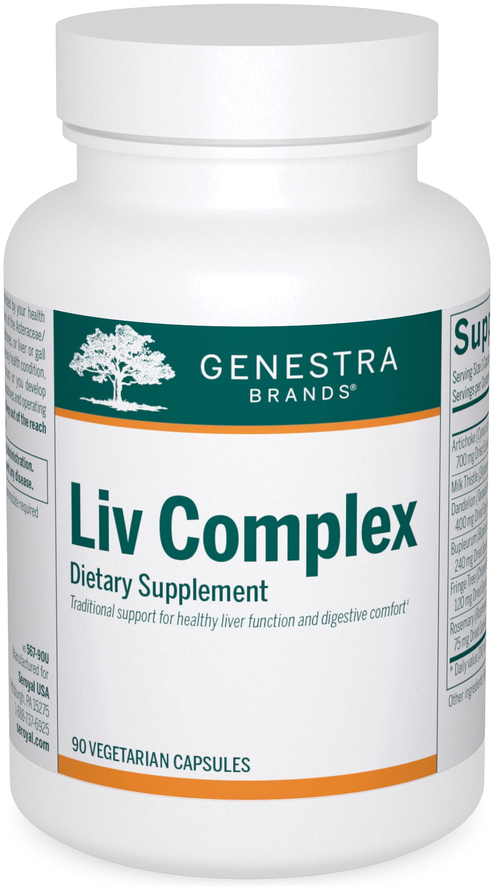 Genestra Brands Liv Complex | Liver Support Supplement | 90 Capsules ...