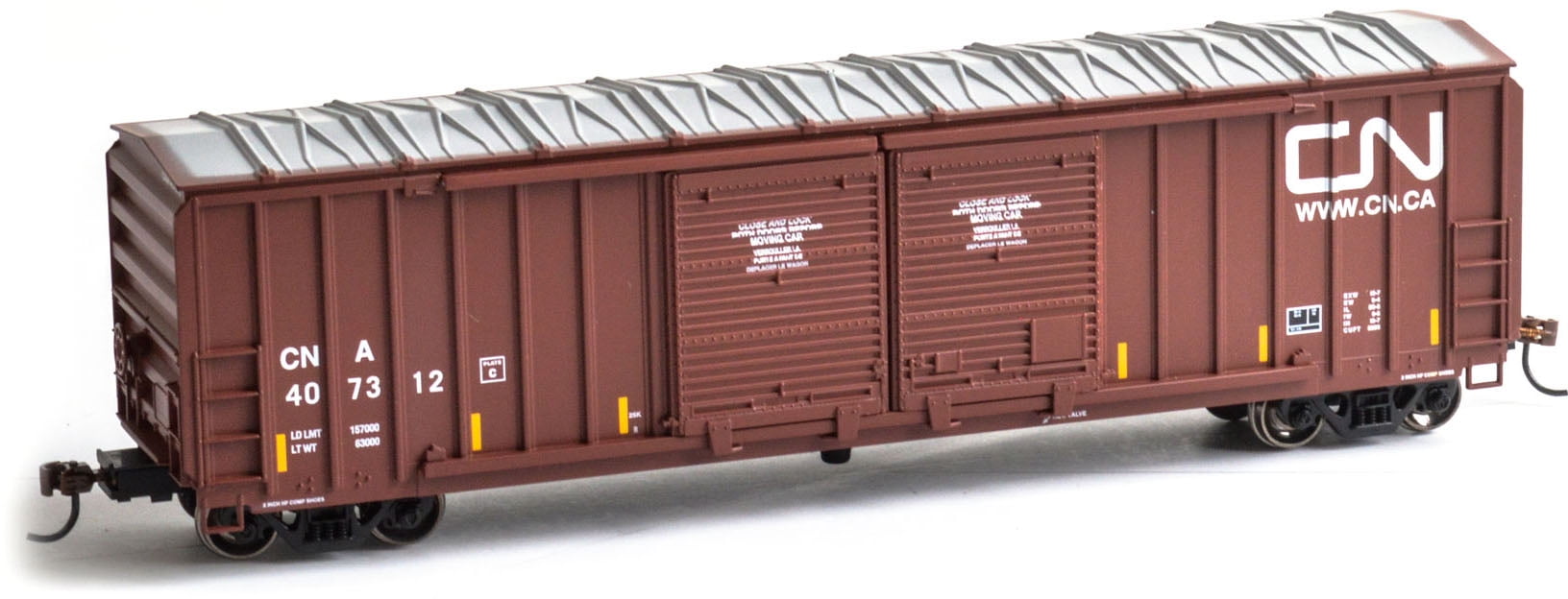 Athearn Roundhouse HO Scale 50ft FMC 5283 DD Box Car Canadian National ...