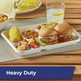 Hefty ECOSAVE Compostable 5-Compartment Paper HYZ01 Trays, 12 Count ...